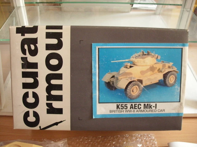 MODEL RESIN KIT Accurate Armour K55 AEC MK-1 Armoured Car on 1:35 in ...