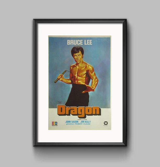 DRAGON BRUCE LEE - Poster A4 - Vintage Retro - Made in Italy - Alta ...