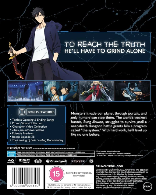 SOLO LEVELING BLU-RAY Season One Fast UK Dispatch £34.97 - PicClick UK