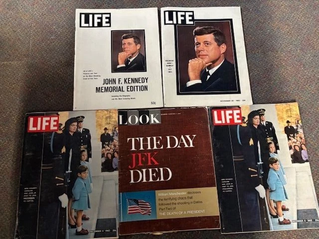 LIFE MAGAZINE VINTAGE JFK Magazines and Photos Lot of 12 items ( Nov 29 ...