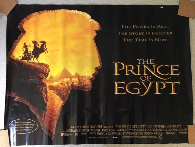 THE PRINCE OF Egypt -British Quad Cinema Film Poster (1998) Stephen ...