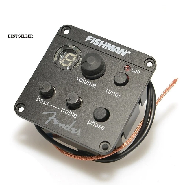 FISHMAN ISYS FENDER Pickups Preamp EQ Tuner Piezo For Fender Acoustic ...