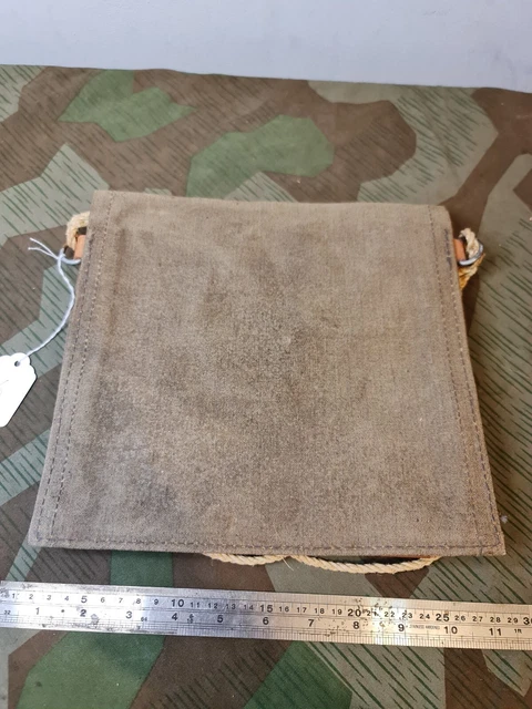 ORIGINAL VINTAGE SWEDISH Army NCO Surplus Canvas Map Document Case/Bag ...