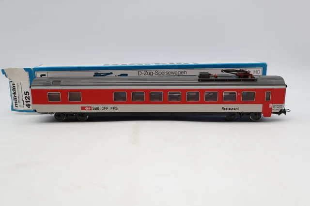 MÄRKLIN H0 4125 SBB CFF FFS Speisewagen in OVP EUR 19,00 - PicClick DE