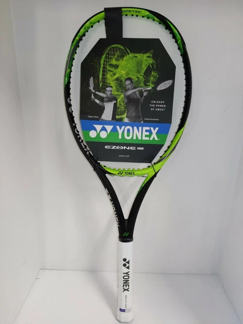 TENNIS RACKET YONEX Ezone 98, Grip-1, 285 grams, Lime Green, Brand New ...