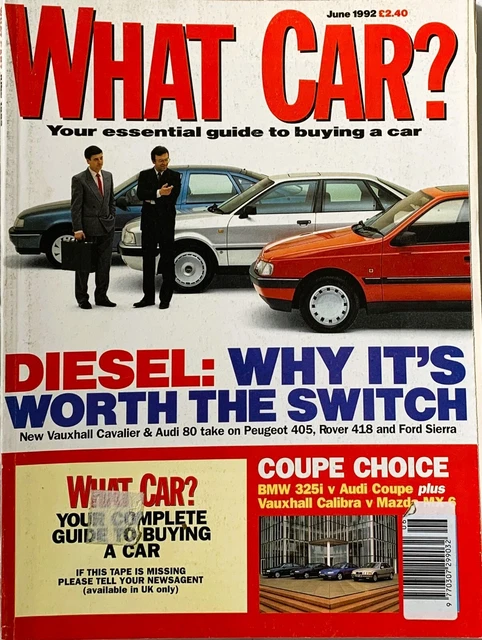 WHAT CAR? MAGAZINE JUN-1992 - Nissan Sunny GTi-R, Delta Integrale, Ford ...