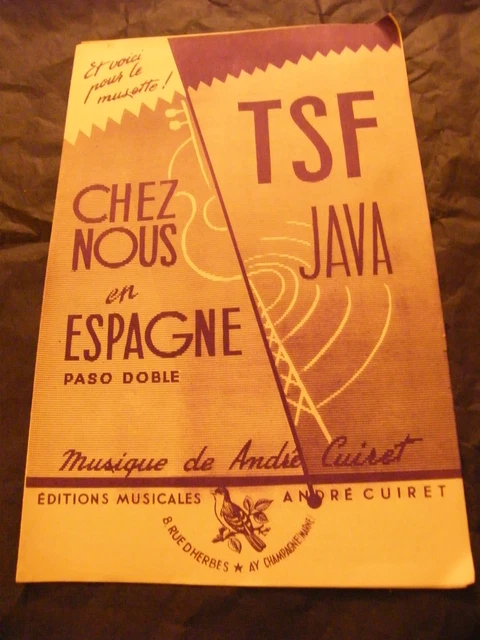 & SPARTITO DA Noi Spagna Tsf Java André Cuiret 1954 " EUR 13,47 ...