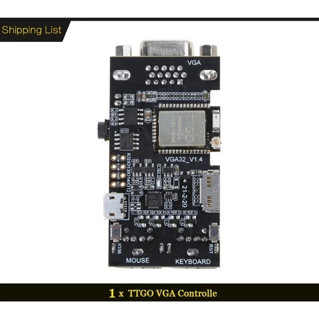 VGA32 MODULE V1.4 PSRAM ESP32 PS/2 Mouse Keyboard Controller ANSI/VT Terminal £15.64 - PicClick UK