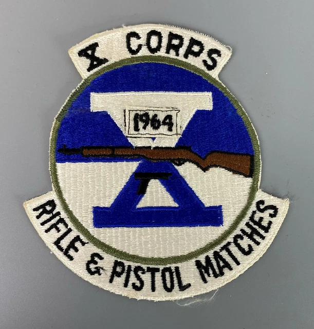 US ARMY X Corps 1964 Rifle & Pistol Matches Embroidered Patch £28.37 ...