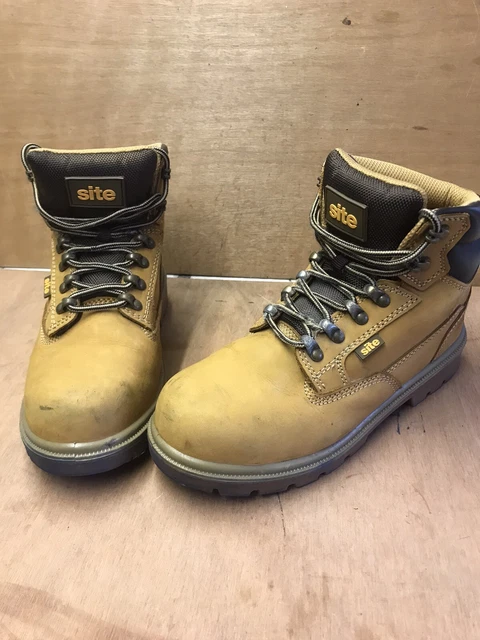 SITE STEEL TOE Work Boots Work Wear Safety Shoes Footwear Size 4 £18.00 ...