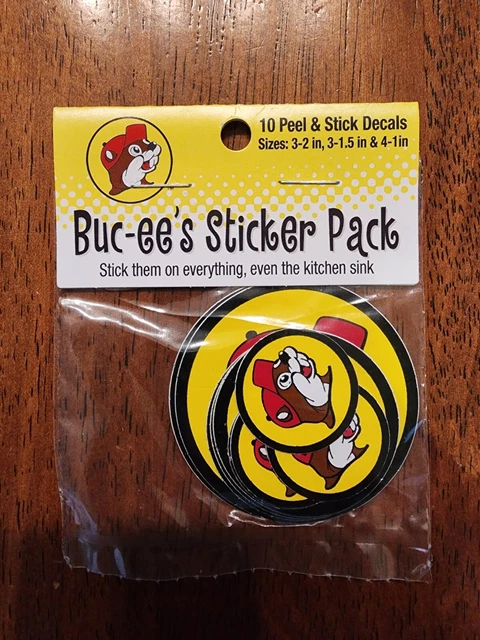 BUC-EE’S STICKER PACK - 10 Stickers with Buc-ee's Logo - Variety of ...