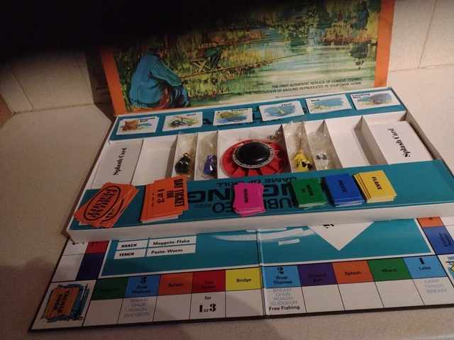 RARE VINTAGE SUBBUTEO Angling Board Game of skill 1970s fishing £69.99 ...