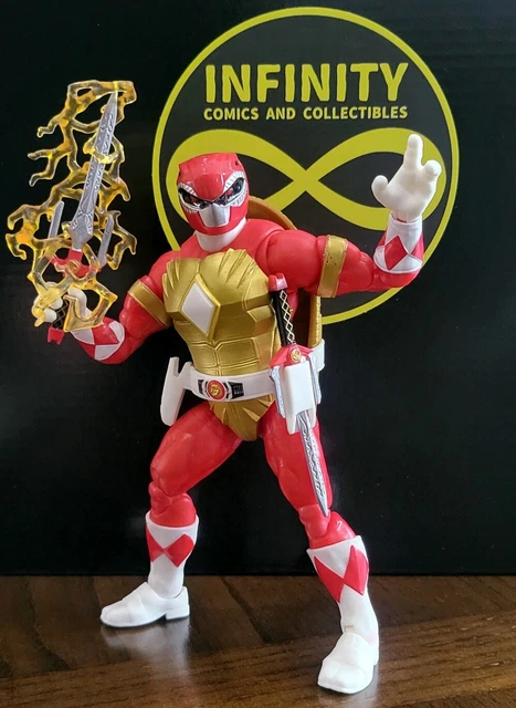 HASBRO POWER RANGERS Ninja Turtles: RAPHAEL RED RANGER 6inch Action ...