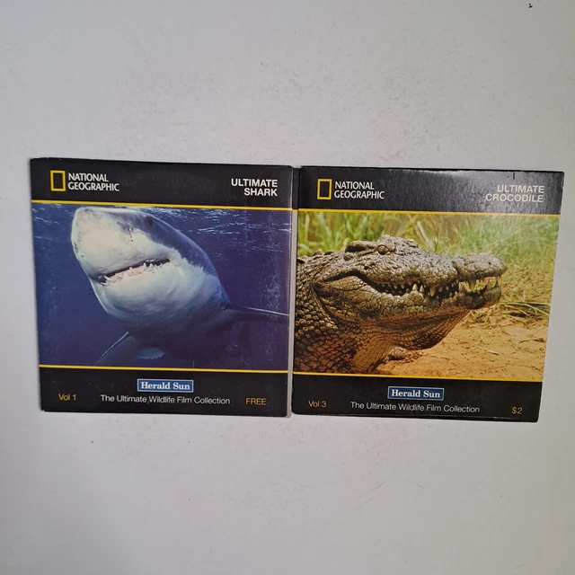 THE ULTIMATE WILDLIFE Film Collection Ultimate Shark/Ultimate Crocodile ...