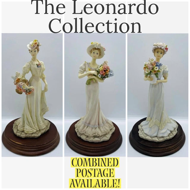 THE LEONARDO COLLECTION Spring Bouquet 1994 Lady Figurine Ornament ...