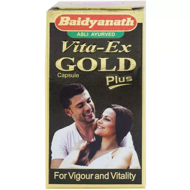 BAIDYANATH (JHANSI) VITA EX GOLD PLUS 20 Caps ORIGINAL Improves Men ...