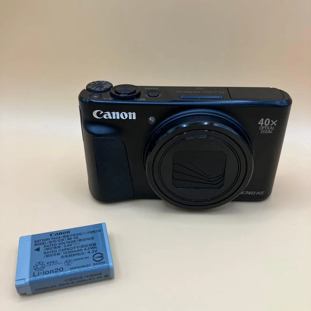 CANON POWERSHOT SX740 HS Compact Digital Camera Tested Black PC2352 ...