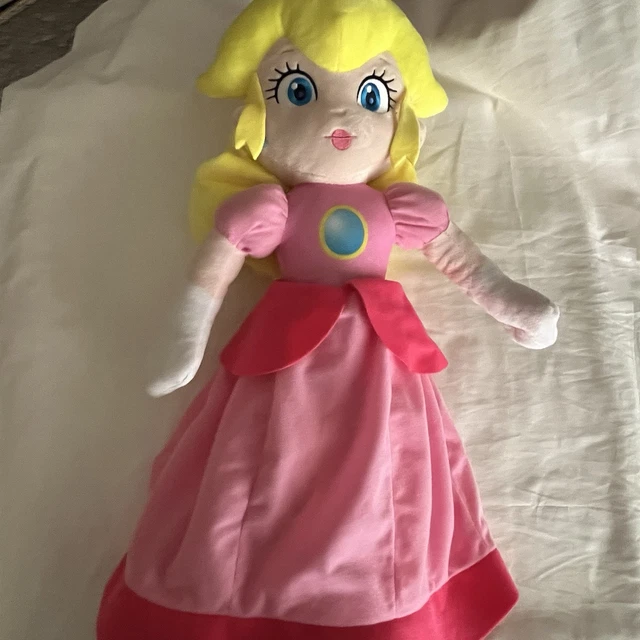 NINTENDO SUPER MARIO Princess Peach Plush Stuffed Doll Toy 2023 Jumbo ...
