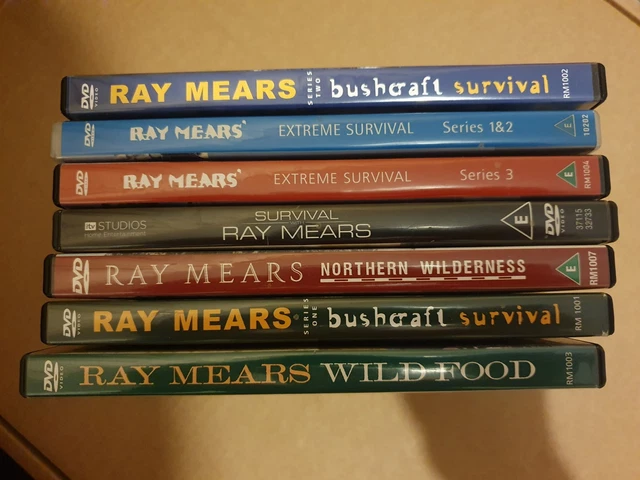 RAY MEARS DVD collection bushcraft survival extreme northern wilderness ...