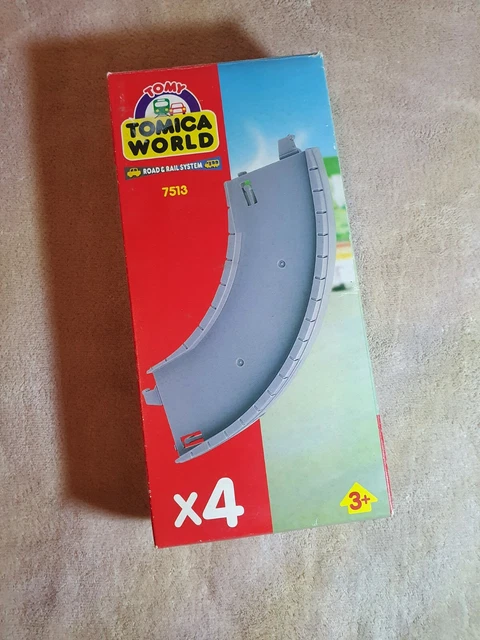 TOMY TOMICA WORLD Trackmaster Boxed Grey Road Peice 7513 B32 £3.00 ...