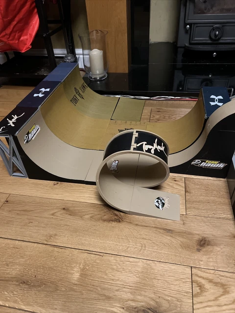 TECH DECK VERT Ramp Half Pipe Ramp Set Tony Hawk skatepark full pipe ...