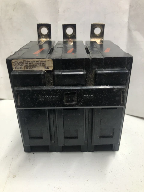 WESTINGHOUSE CIRCUIT BREAKER 100 Amp 3 Pole Bab3100H EUR 73,13 ...