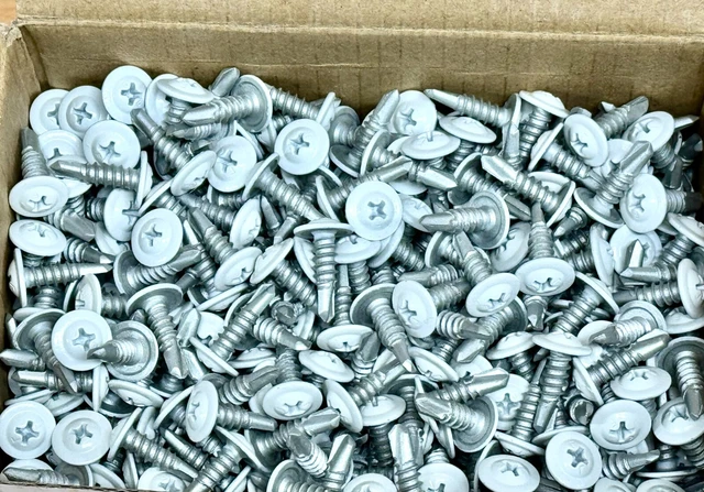 1000PCS SELF DRILLING White Button Head Philips Screws 4.8x16mm $88.00 ...