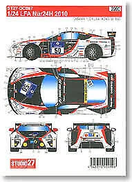 STUDIO 27 DECAL 1/24 Lexus LFA Nürburgring 24h 2010 für Tamiya von JP ...
