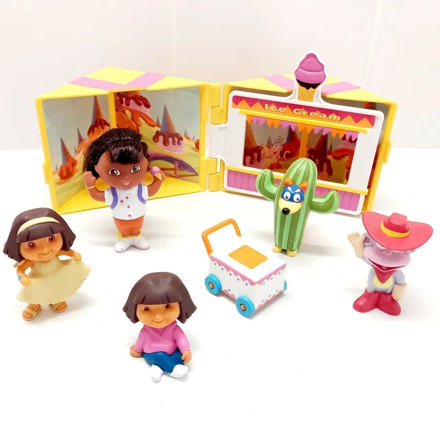 DORA THE EXPLORER Toy Bundle Surprise Inside Ice Cream Shop And Dora ...