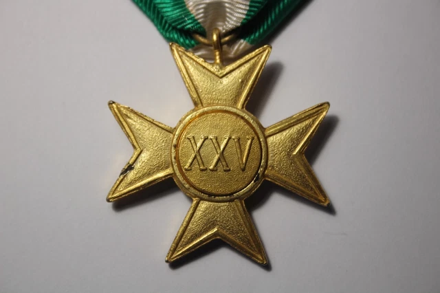 CROSS MEDAL FOR Xxv Years Of Anzianità In The Original Army With Ribbon ...