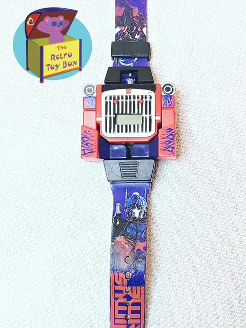 VINTAGE RARE TRANSFORMERS Dark Of The Moon Optimus Prime LCD Watch 2011 ...