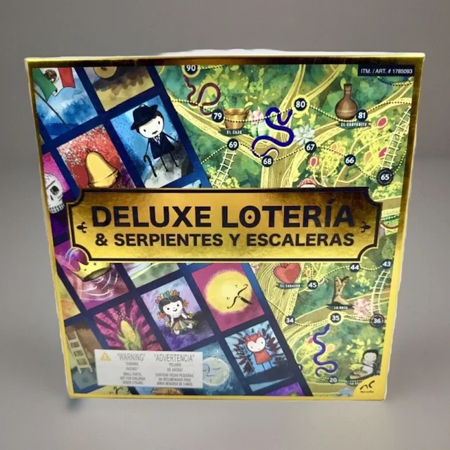 NEW DELUXE LOTERIA & Serpientes Y Escaleras Traditional Mexican Board ...