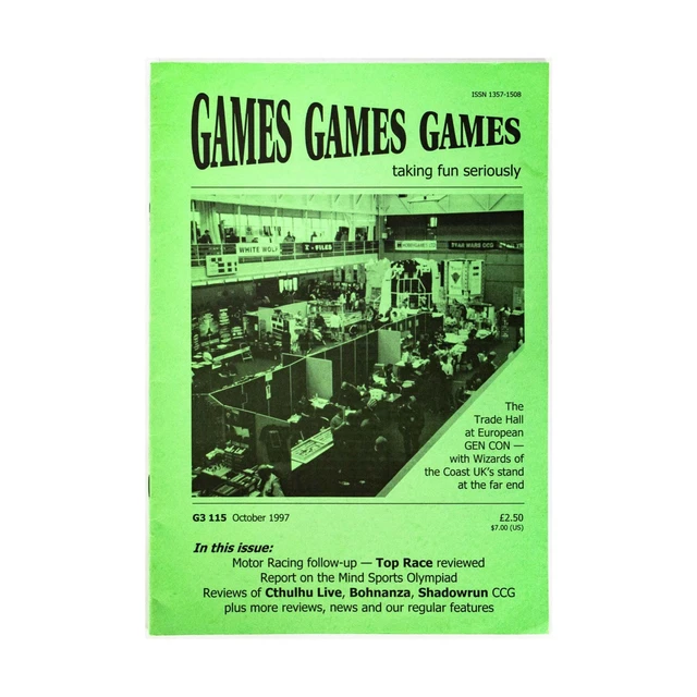 SFC PRESS GAMES Games Games #115 "Top Race, Cthulhu Live, Bohnanza" Mag ...