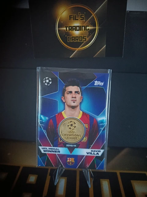 TOPPS MATCH ATTAX 2025/26 2026 David Villa - FC Barcelona UCL Medal ...
