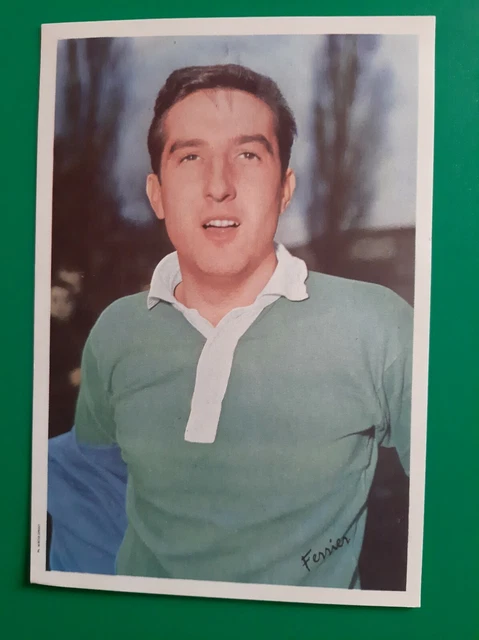 RARE PHOTO FOOTBALL MIROIR SPRINT RENE FERRIER équipe SAINT ETIENNE 17 ...