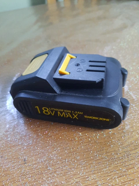 WORKZONE 18V LI-ION 1.5Ah Cordless Drill Power Tool Battery J0Z-SP01 ...