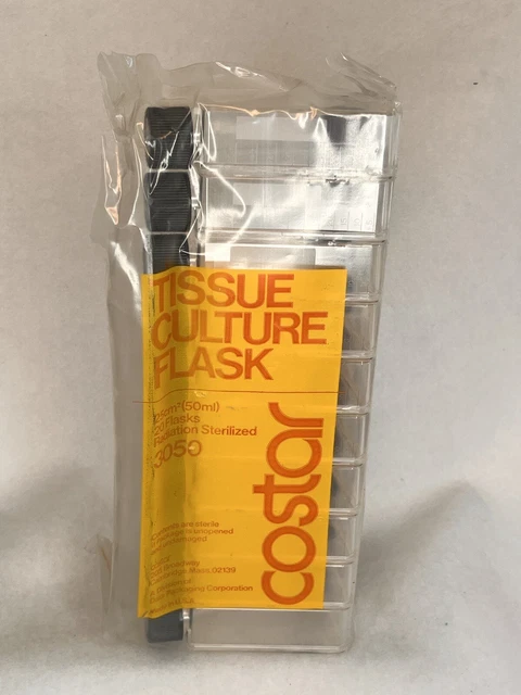 20/PK - COSTAR 25cm² Flask Tissue Cell Culture 3050 Corning Plastic ...