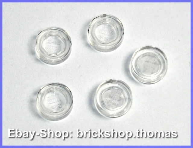LEGO 5 X Rundfliese transparent - 98138 - Tile Trans-Clear - NEU / NEW ...