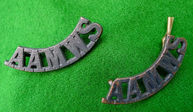 WW2 AAMWS - Australian Army Medical Women's Service Shoulder Titles By ...