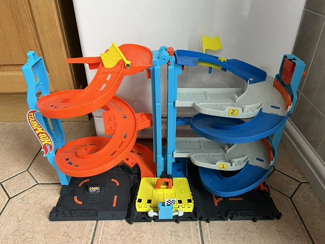 HOT WHEELS CITY Transforming Racetrack Tower Single/Duel Racing ...