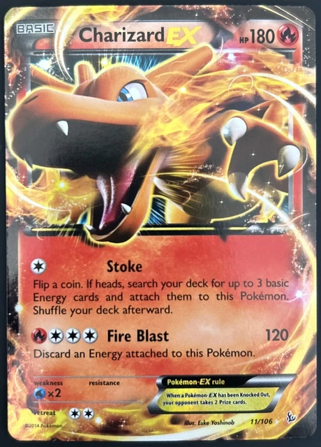 CHARIZARD EX - 11/106 - XY Flashfire Ultra Rare Holo Pokémon Card $8.00 - PicClick CA