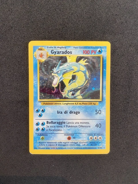 GYARADOS 6/102 CARTA Pokemon Holo Ita Italiano Set Base EUR 3,50 ...