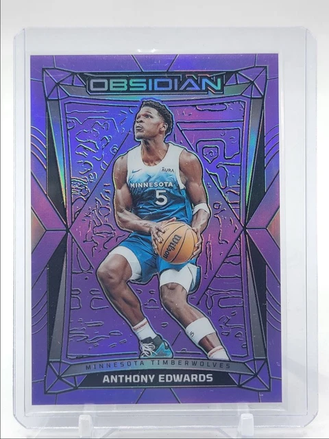 ANTHONY EDWARDS 2023-24 Lupi Di Legno Incisione Viola Ossidiana/49 ...