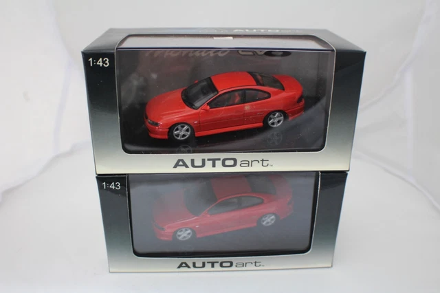 HOLDEN MONARO V2 RED HOT+MONARO V2FLAME RED.Autoart Biante Model Cars ...