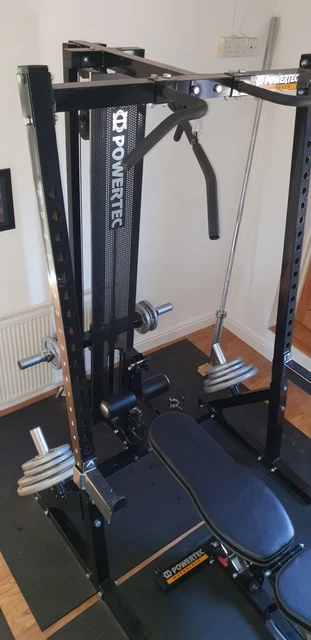 POWERTEC WORKBENCH HALF Rack (full gym set up including extras) £440.00 ...
