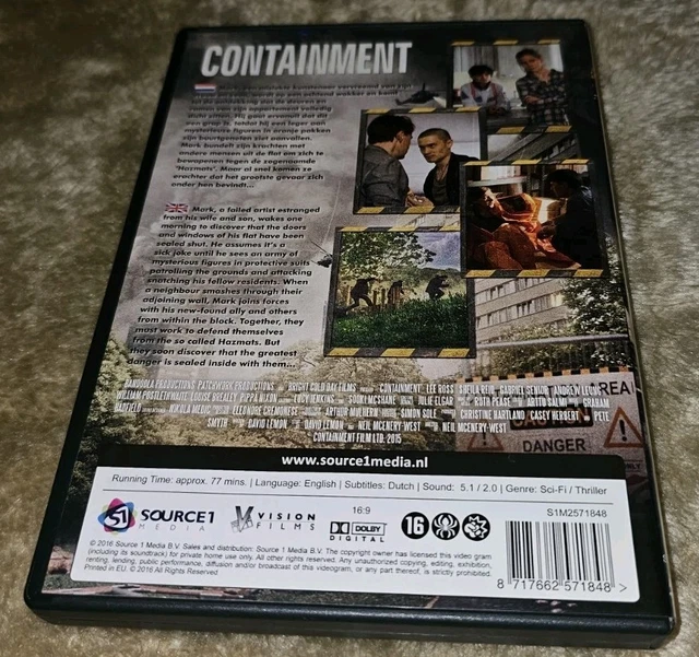 CONTAINMENT (DVD 2015) British Science Fiction SCI-FI £7.50 - PicClick UK