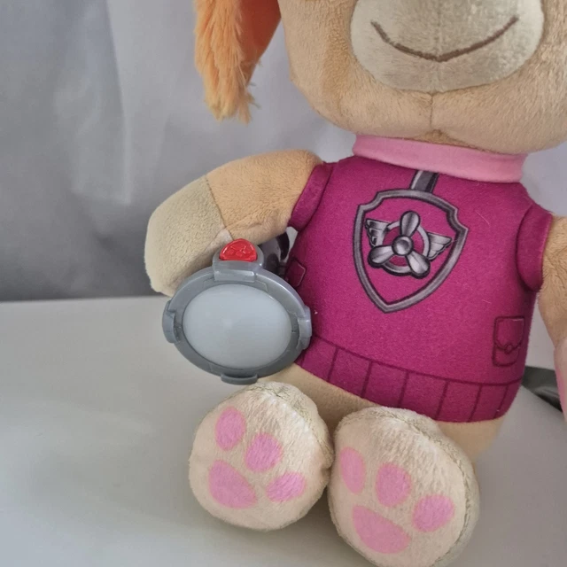 PAW PATROL SNUGGLE Up Lights and Sounds Skye Plush Soft Toy Night Light ...
