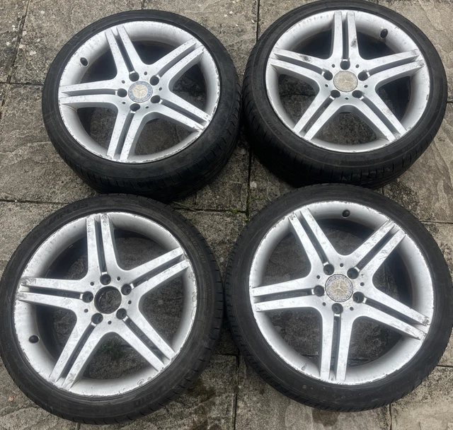 GENUINE 18& MERCEDES CLC ALLOY WHEELS CLK W208 W209 , SLK R170 R171 C ...