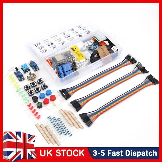 ELECTRONICS COMPONENTS BASIC Starter Kit for ESP32 ESP-32S WIFI 0.96 ...