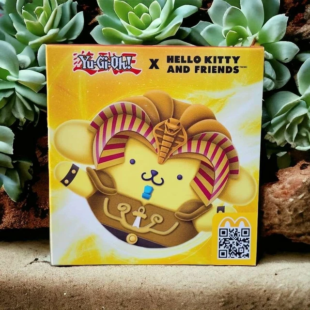 MCDONALDS YUGIOH HELLO Kitty Pompompurin Pom Purin Exodia Plush Happy ...